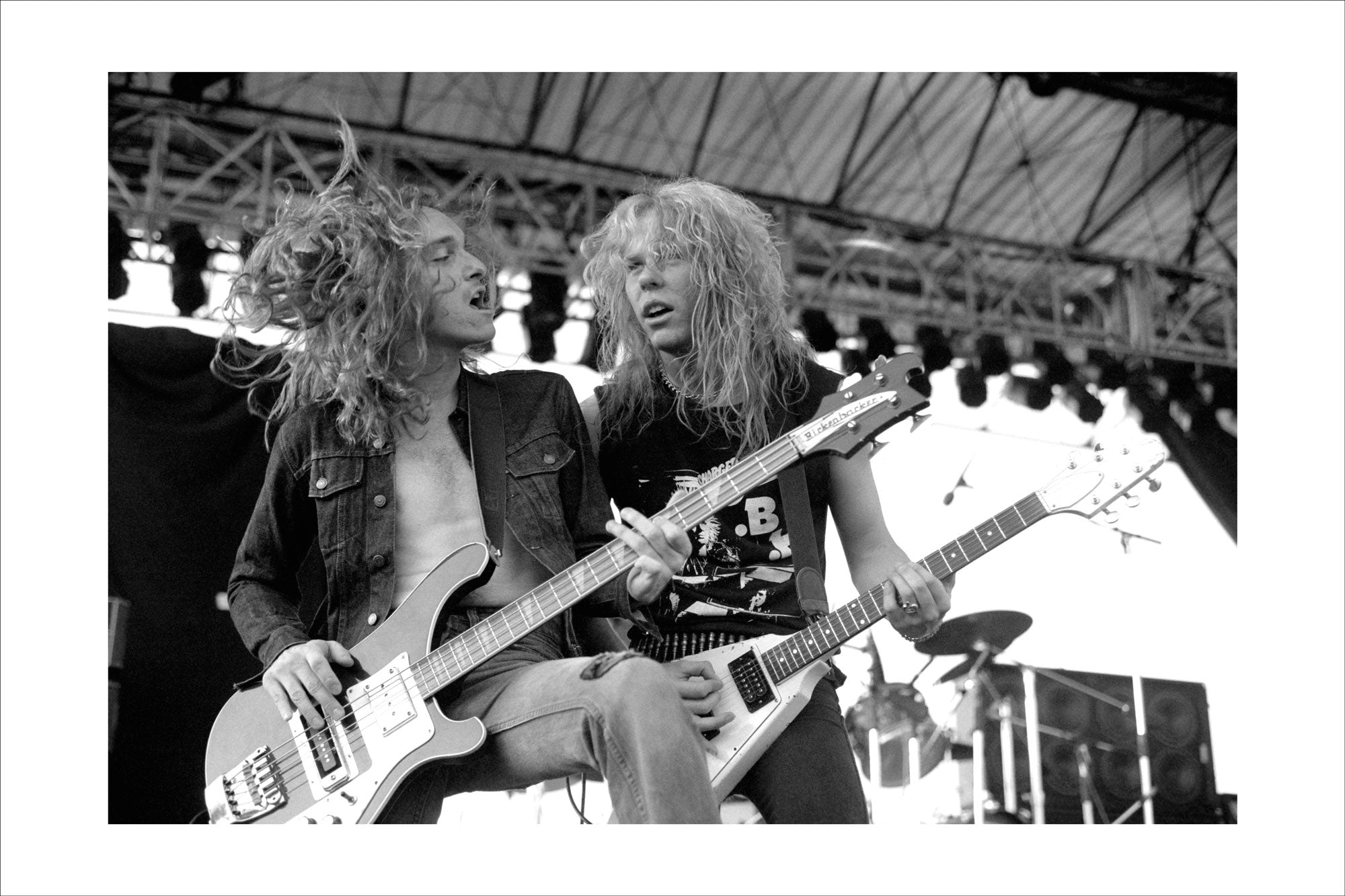 J. Hetfield & C. Burton (Metallica) Paris 1984 photo by Alex Mitram ...