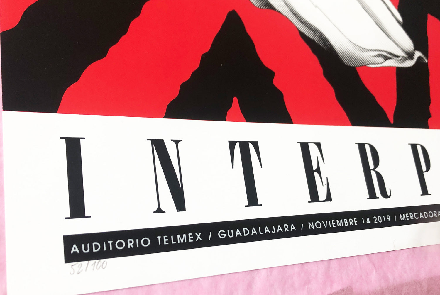 Interpol (Guadalajara 2019) poster by Hey Pogo - French Paper Art Club