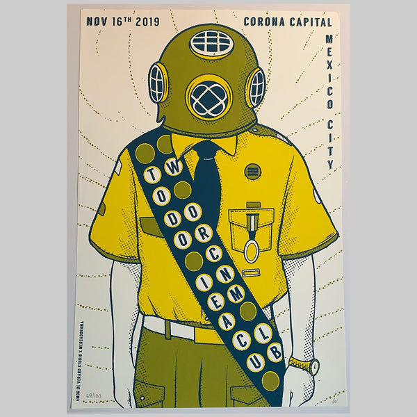 Two Doors Cinema Club (Mexico 2019) screenprint by Amor de Verano ...