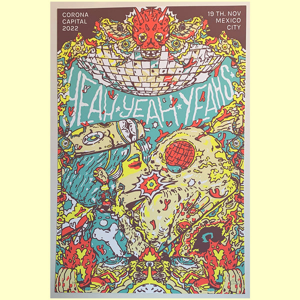 Yeah Yeah Yeahs (Mexico City 2022) screenprint by Alex Lechuga - French ...
