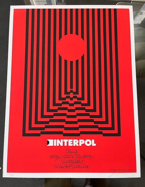 Interpol (México 2024) Gig Poster by Edoardo Chavarin - French Paper ...