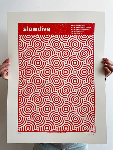 Slowdive (San Francisco 2023) Screenprint / gig poster by Lil Tuffy ...