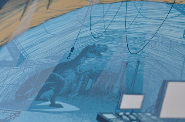 THE BATCAVE screenprint by Justin Santora - French Paper Art Club
