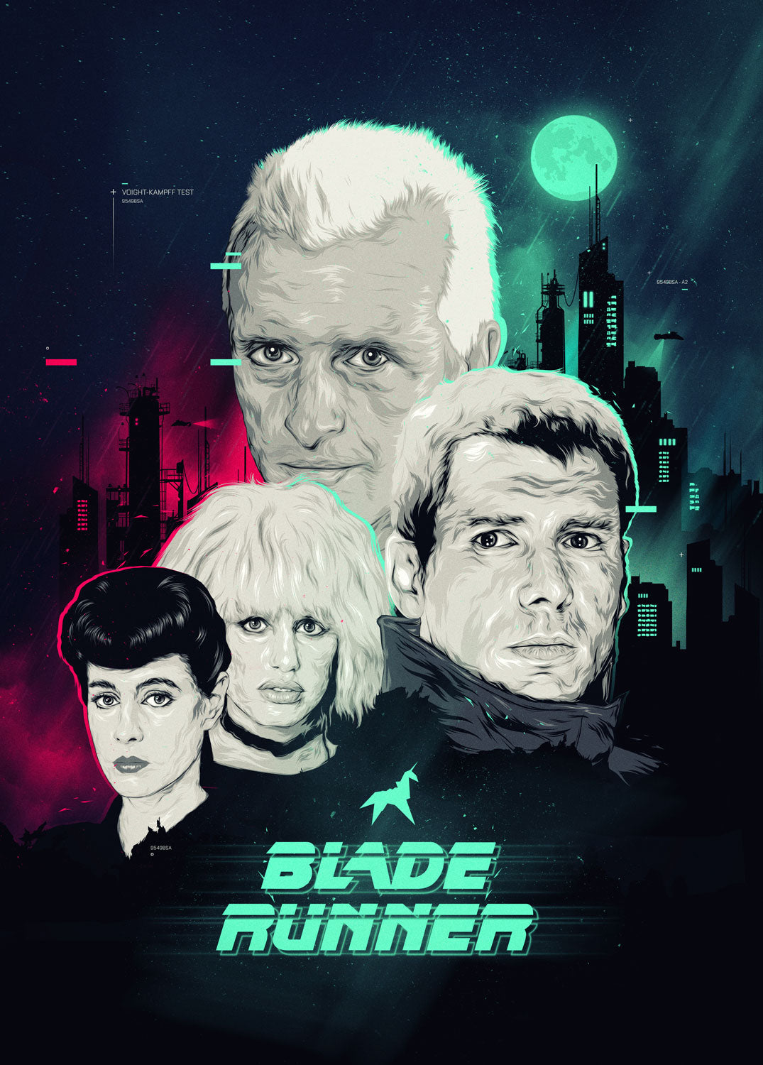 An art print tribute to Blade Runner by artist Jeff Poitiers - French ...