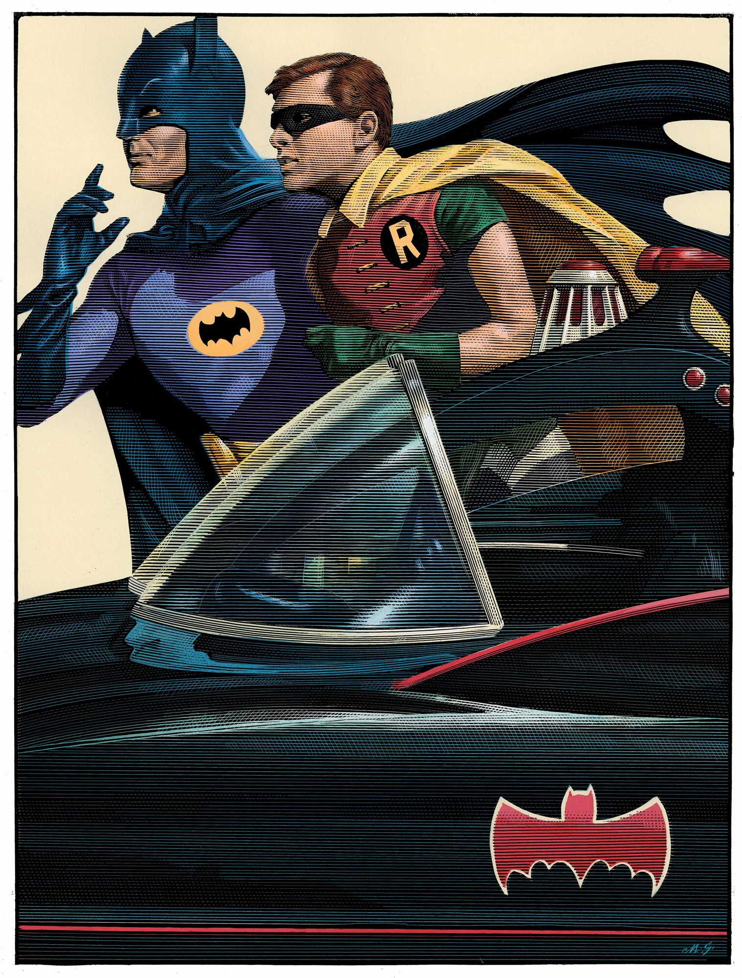 Batman & Co. Page 2 - French Paper Art Club