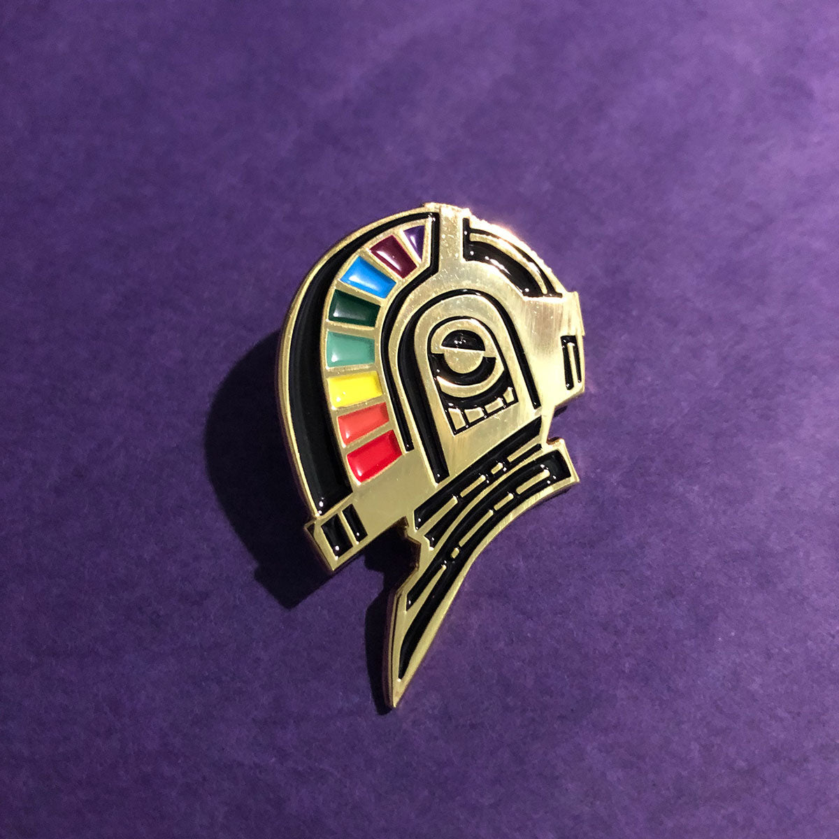 Shiny Punk Gold (Daft Punk) - Enamel Pin designed by Tim Doyle - French ...