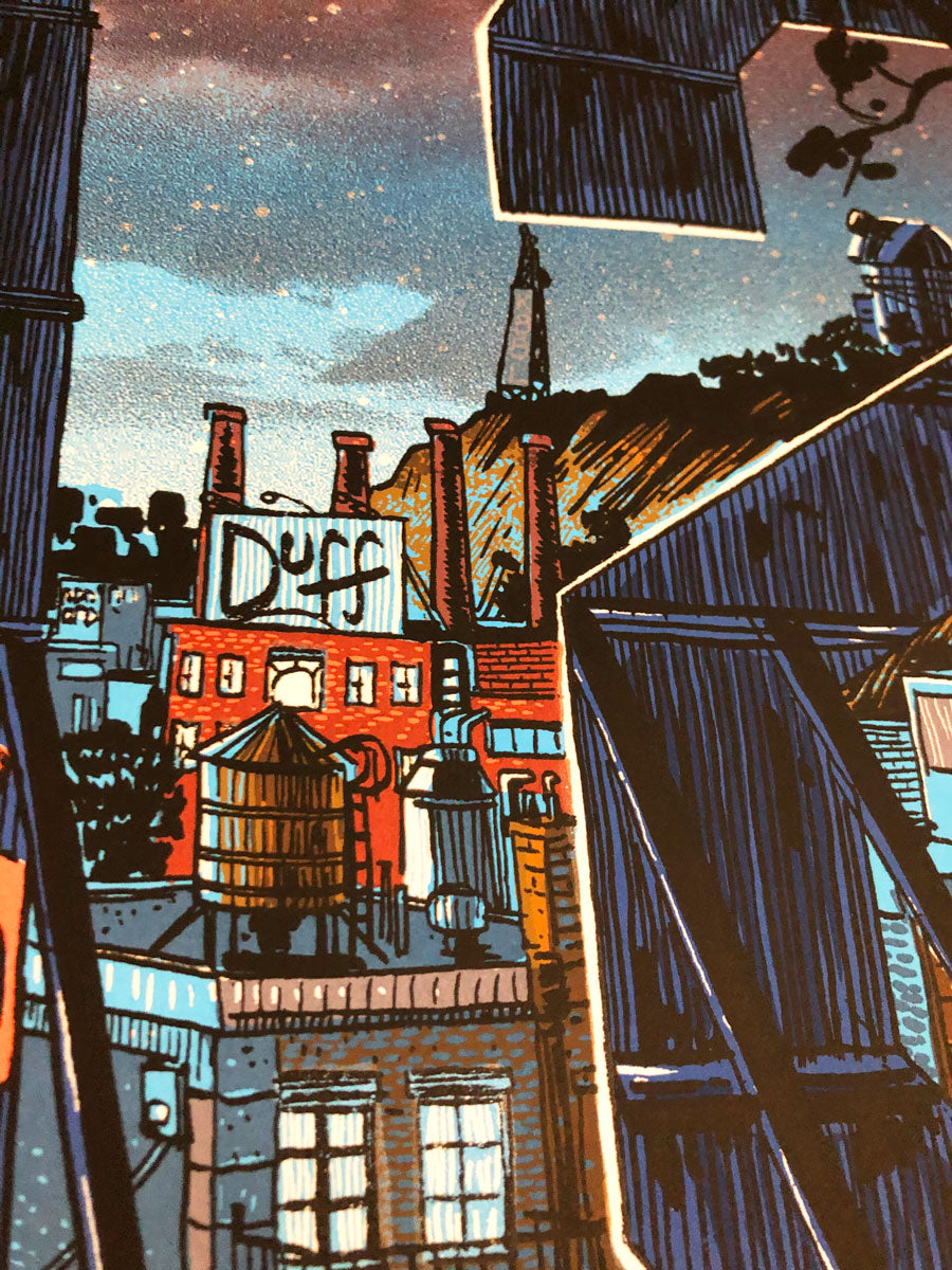 Springfield (The Simpsons) limited edition screenprint by Tim Doyle ...