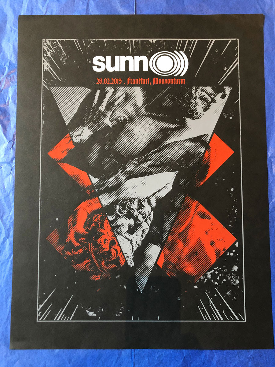 Sunn O))) screenprint (Frankfurt, 2019) gigposter by Apes of Doom ...