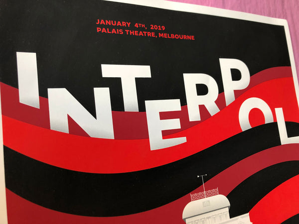Interpol (Melbourne 2019) Screenprint by Gus Morainslie - French Paper ...