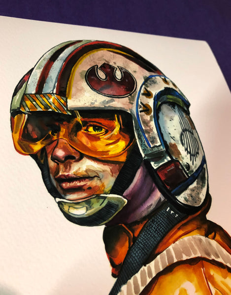 Rebel Rebel, Watercolor art by Tim Doyle - French Paper Art Club