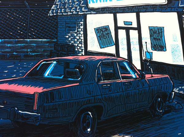 'Night Falls on the SNPP' (The Simpsons) screenprint by Tim Doyle ...