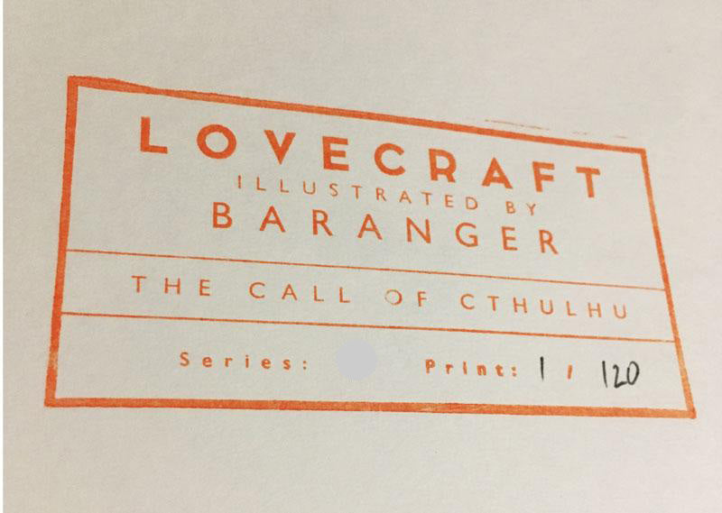 'The Eye of Cthulhu', art print Illustrated by Francois Baranger ...