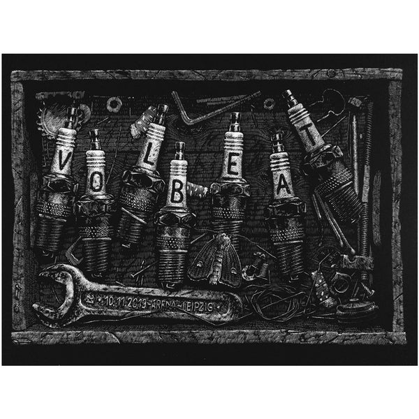 Volbeat (Leipzig 2019) screenprint by artist Phillip Janta - French ...